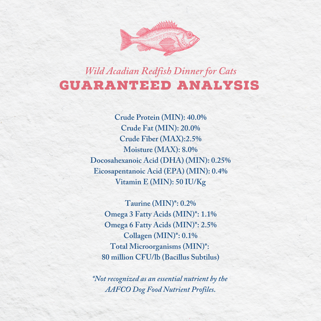 Wild Acadian Redfish Dinner for Cats | Simply Naked Pet Food
