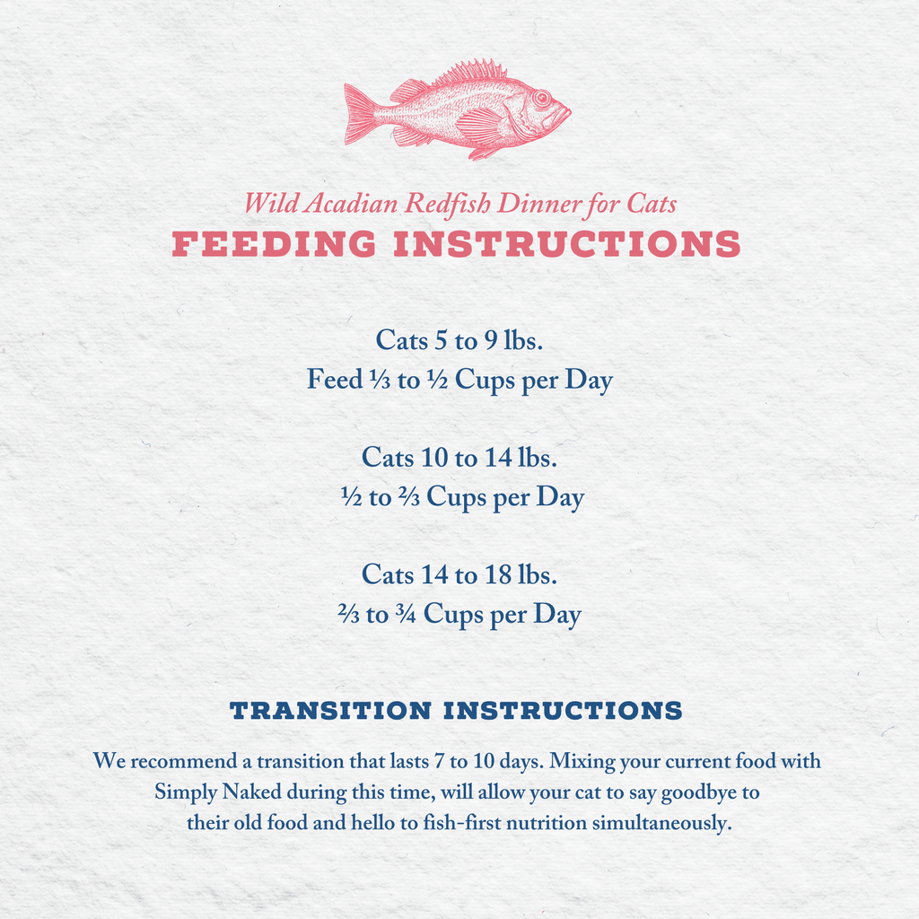 Wild Acadian Redfish Dinner for Cats | Simply Naked Pet Food